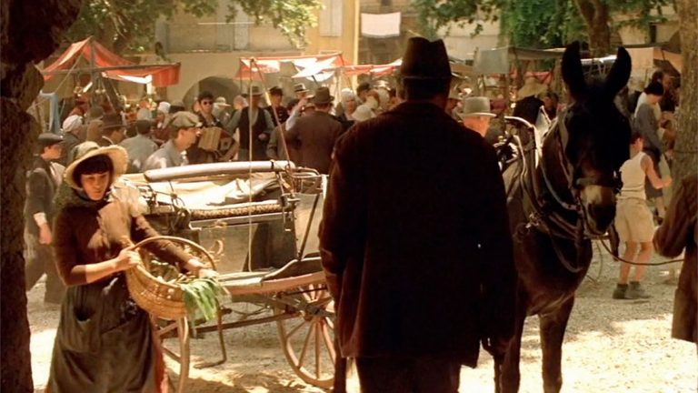 Tournage du film Jean de Florette à Sommières